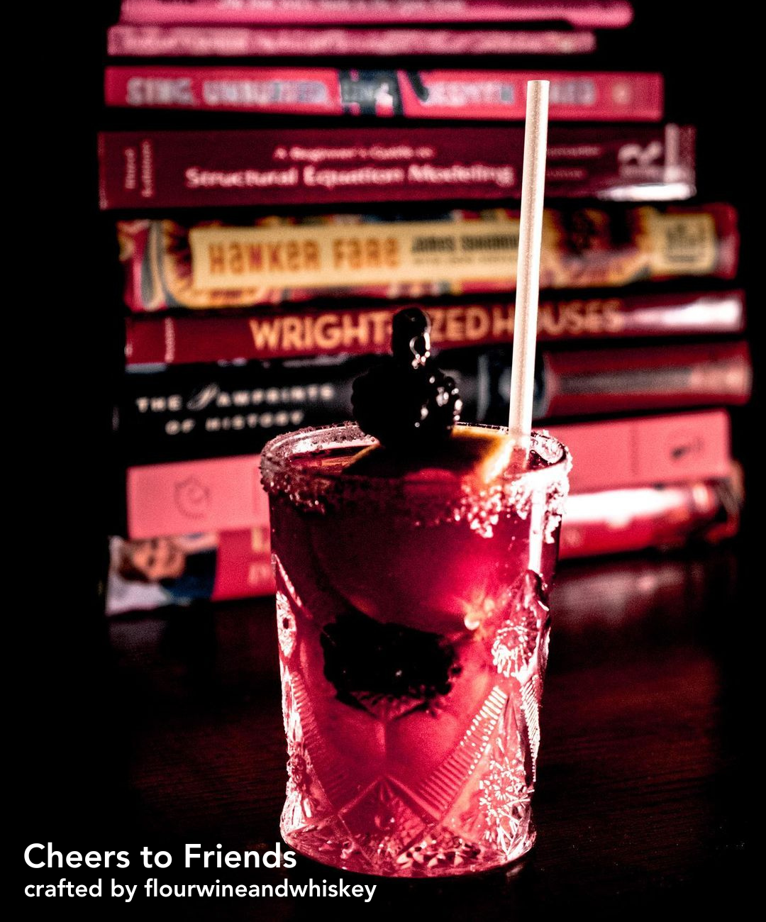 Cheers to Friends! crafted by @flourwineandwhiskey | imPASTAstraws